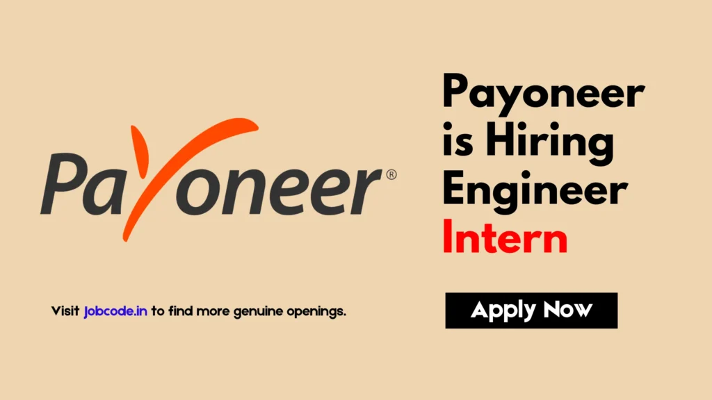 Software Engineer Intern Opportunity at Payoneer - Jobcode