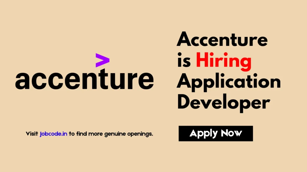 Accenture is Hiring For Application Development Associate Role - Jobcode