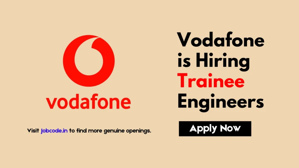 Vodafone is Hiring Graduate Engineer Trainees – Tech Role in India ...