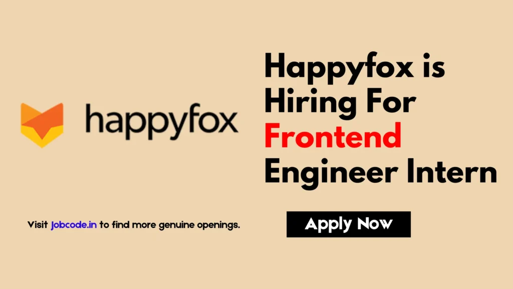 Front End Developer Jobs 2025 – Internship Opportunity in Chennai - Jobcode