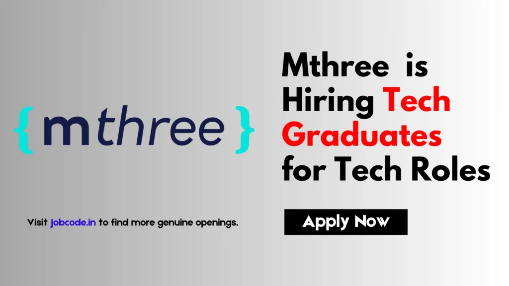 Mthree Graduate Recruitment Program – Tech Roles - Jobcode