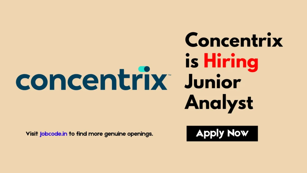 Concentrix is Hiring for junior Data Analyst Role Apply Now - Jobcode