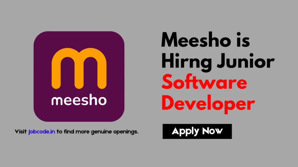 Meesho Hiring Software Development Engineer I Great Career Opportunity - Jobcode