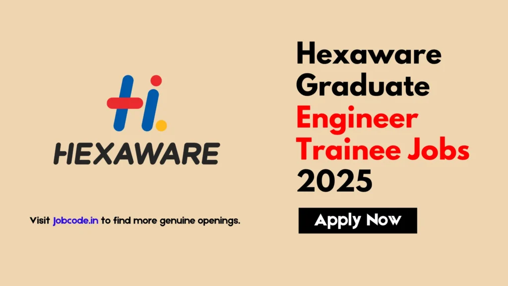 Hexaware Graduate Engineer Trainee Jobs 2025 Freshers Apply Now Jobcode